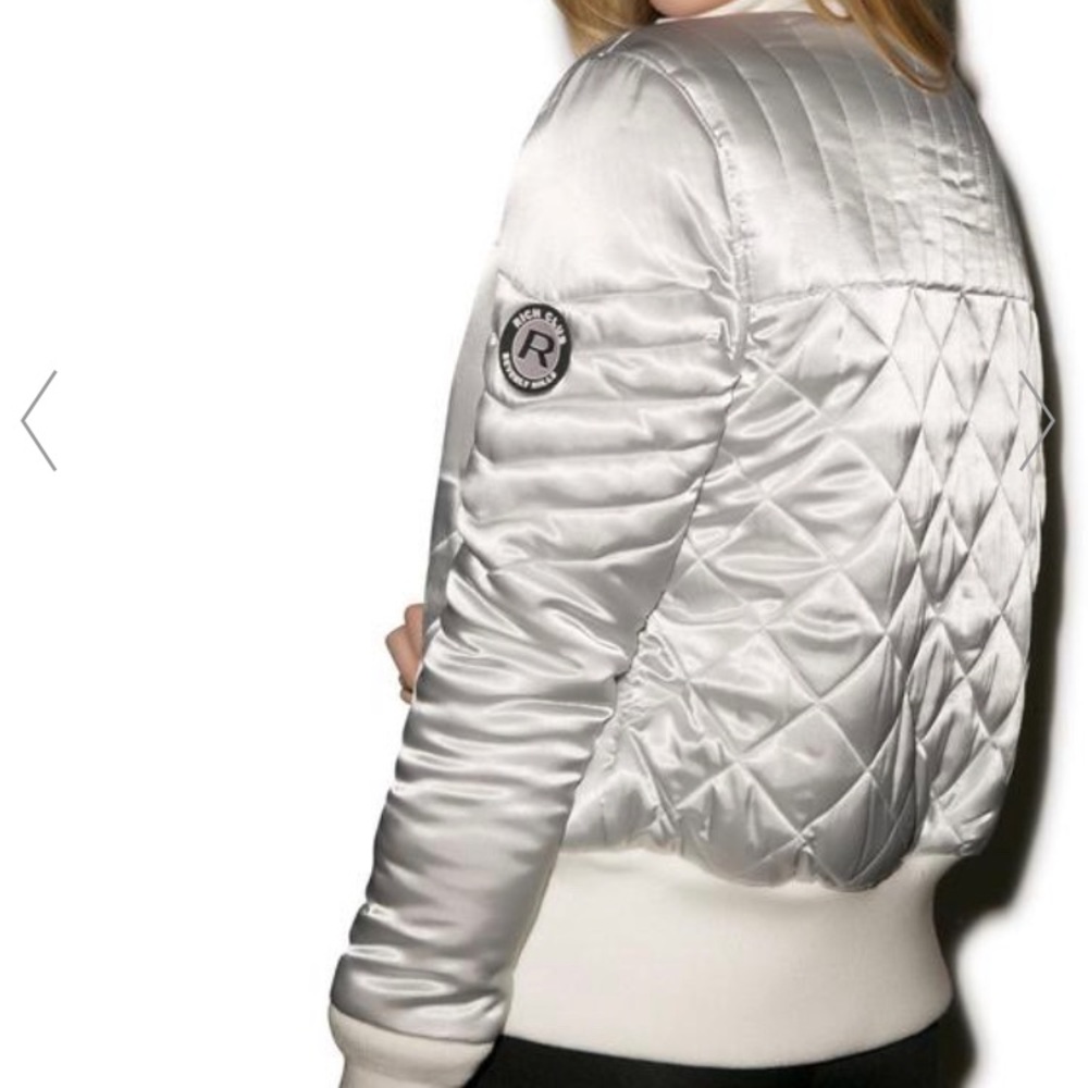 Joyrich Quilted Satin Jacket - Gem